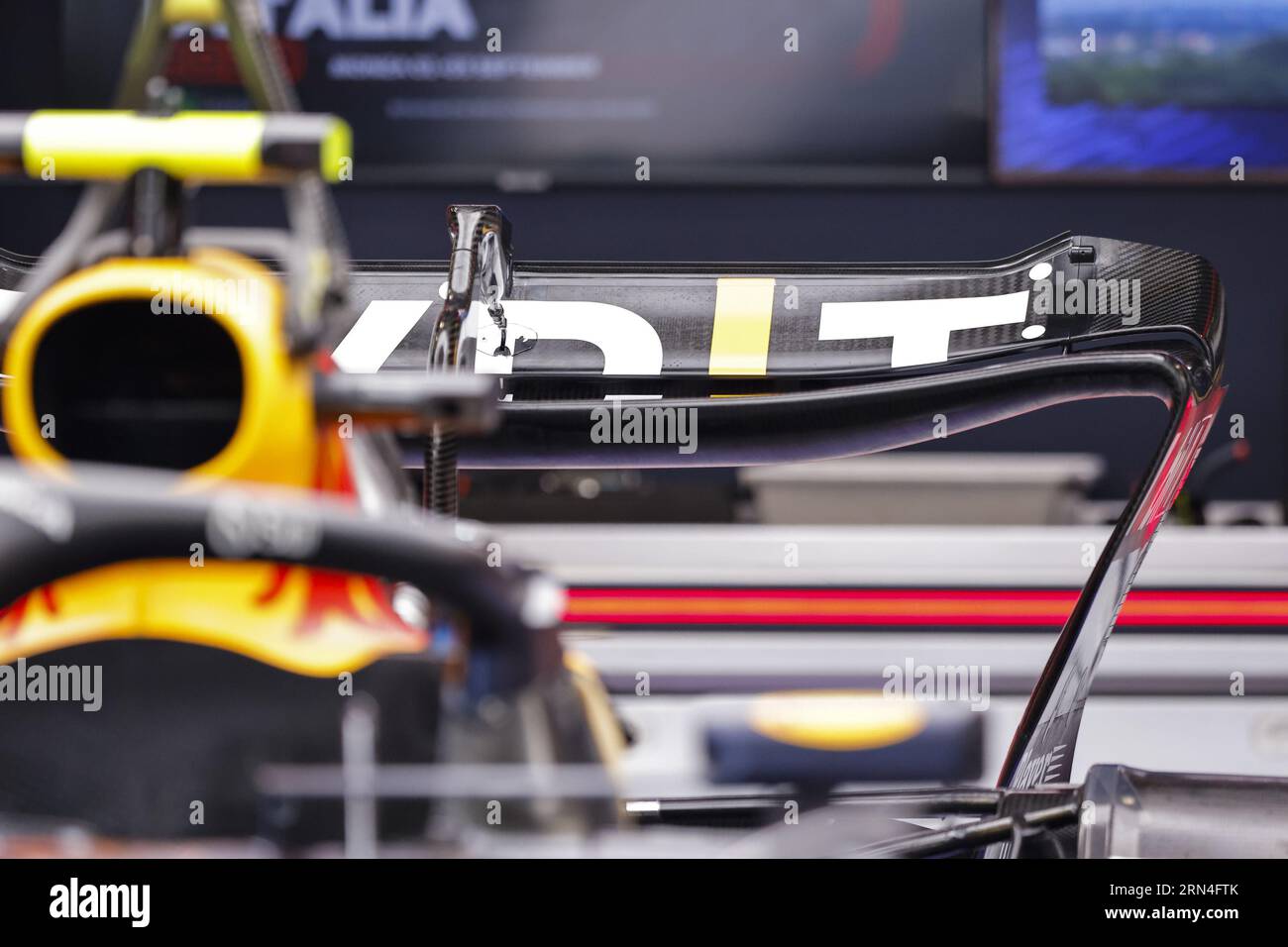 Red Bull Racing RB19, mechanical detail rear wing during the 2023 ...