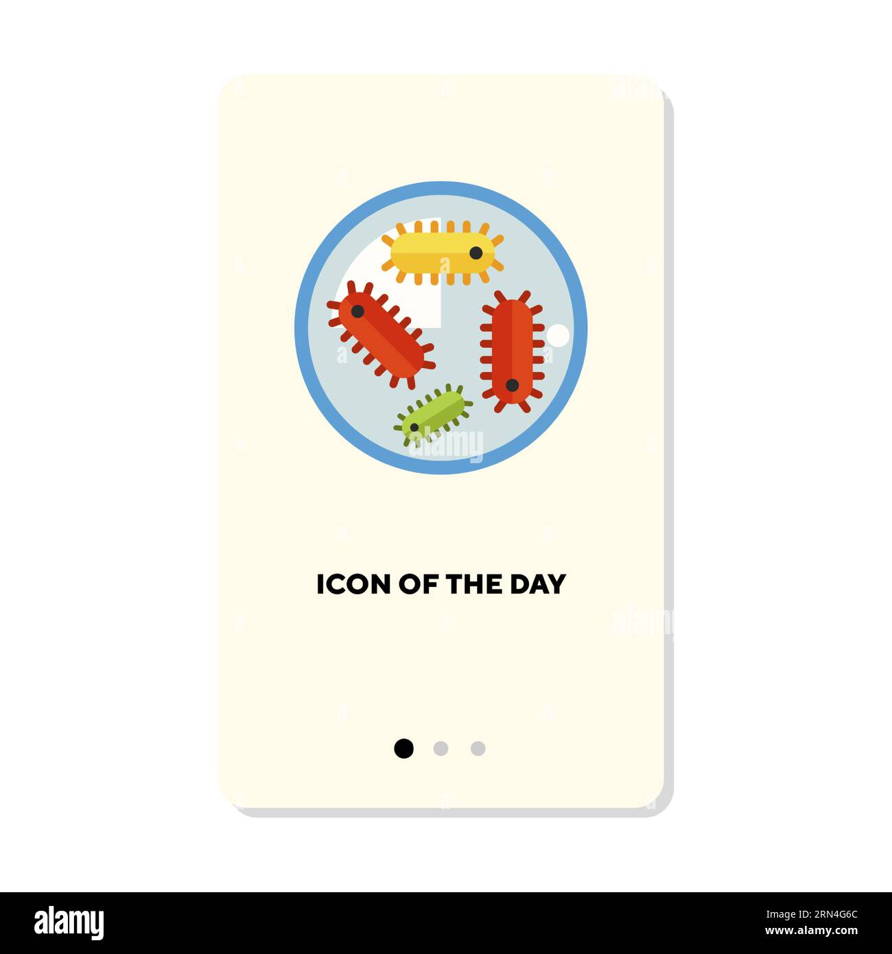 Microbes, viruses and microorganisms flat vector icon Stock Vector ...