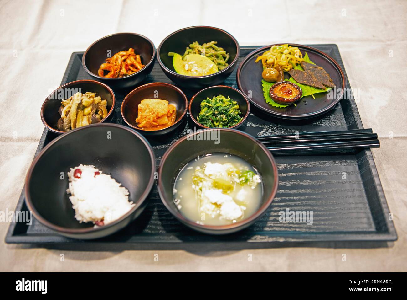 Traditional Korean temple cuisine, South Korea Stock Photo - Alamy