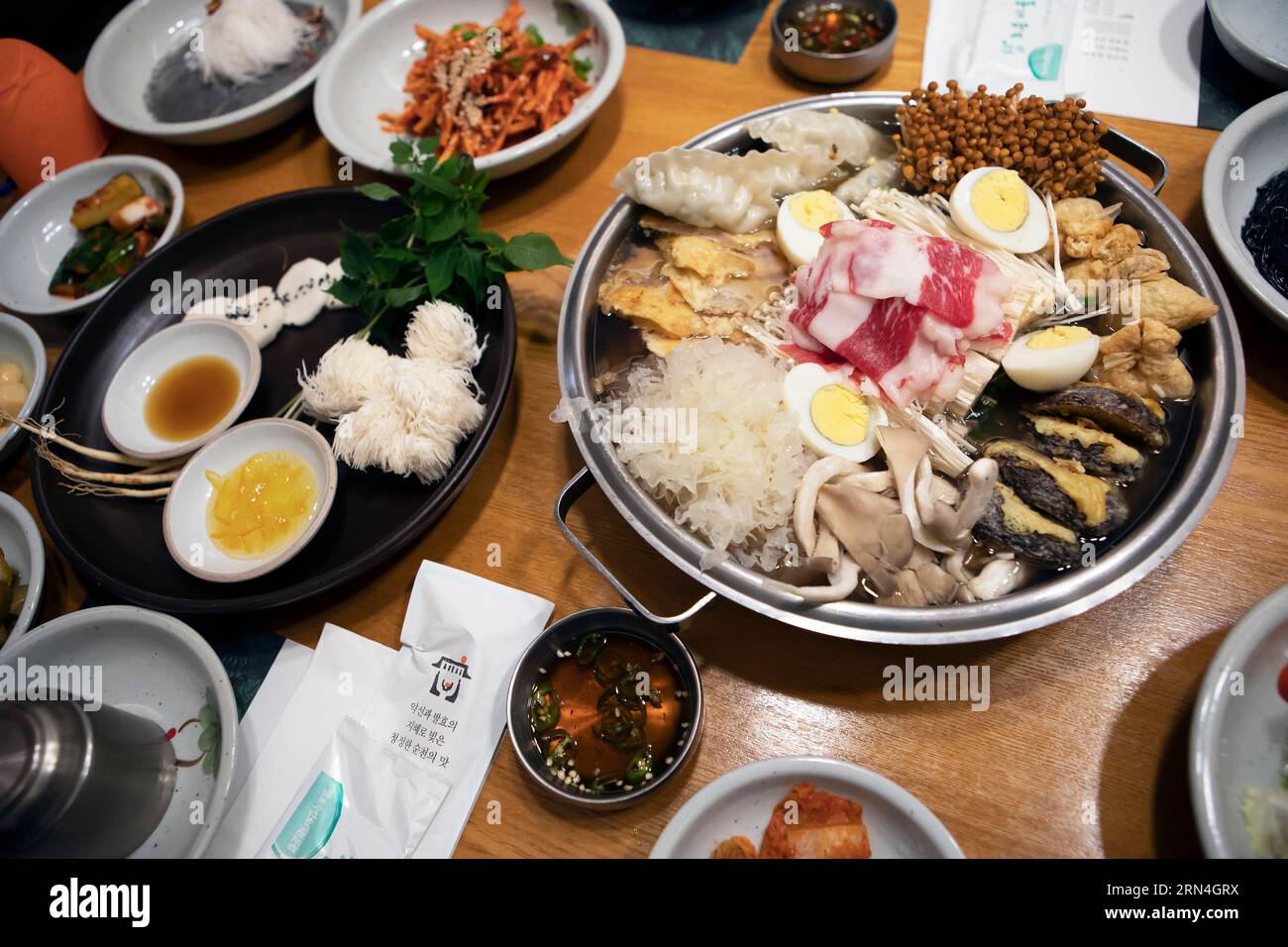 Bok Jaeng Ban, traditional Korean dish, Suncheon, Korea Stock Photo - Alamy