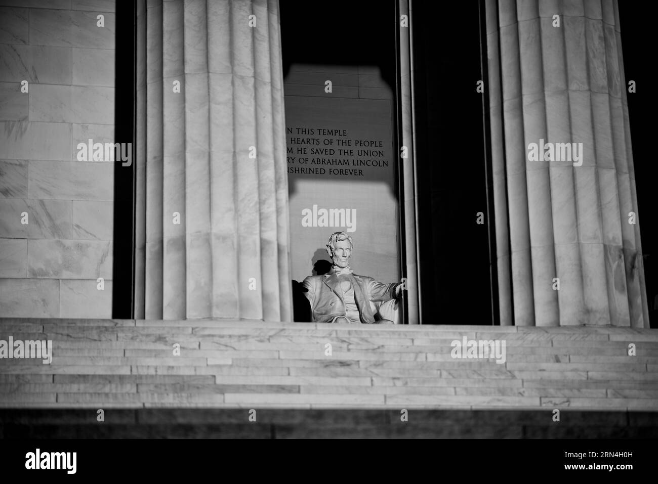 Inscription lincoln memorial hi-res stock photography and images - Alamy