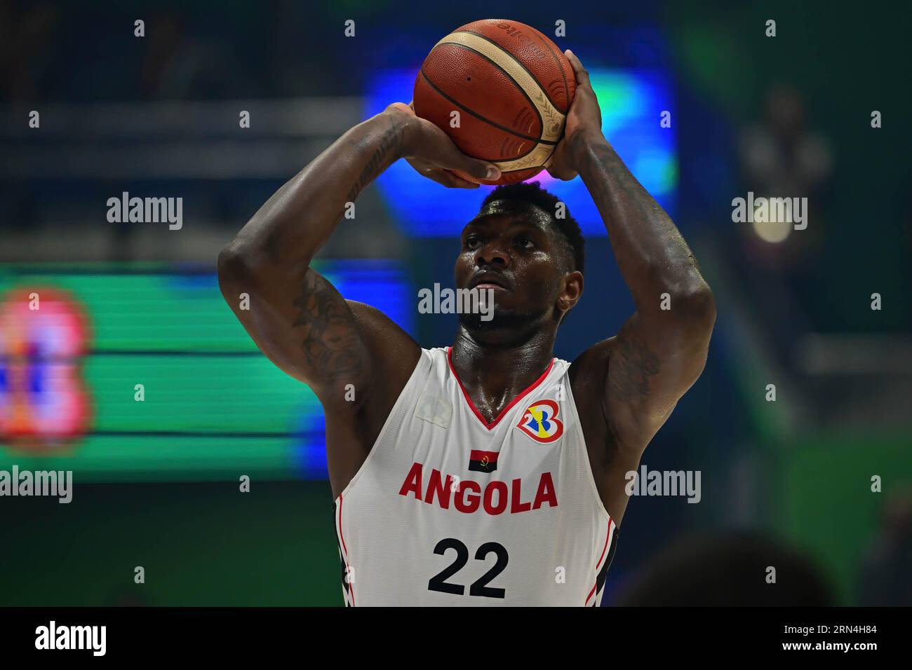 Quezon, Philippines. 31st Aug, 2023. Bruno Fernando of the Angola men ...