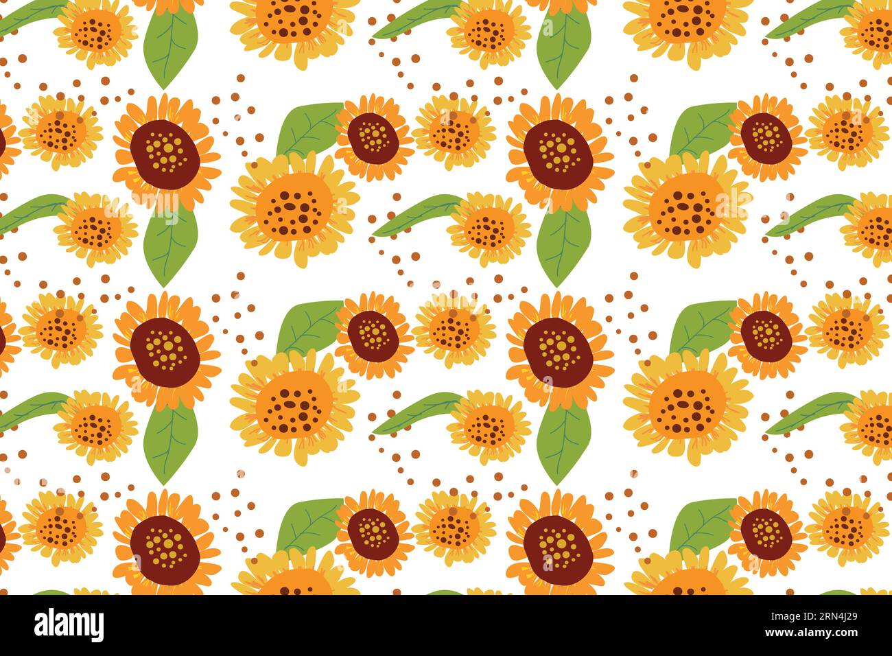 Seamless pattern bright sunflowers hi-res stock photography and images ...