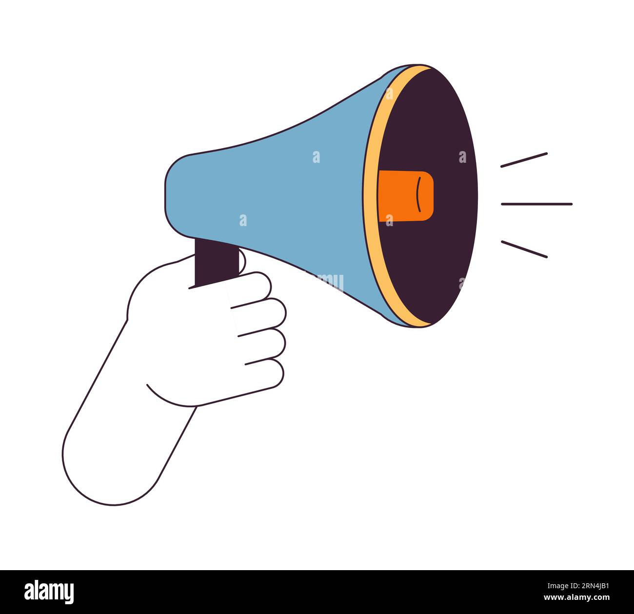 2d Megaphone Clipart
