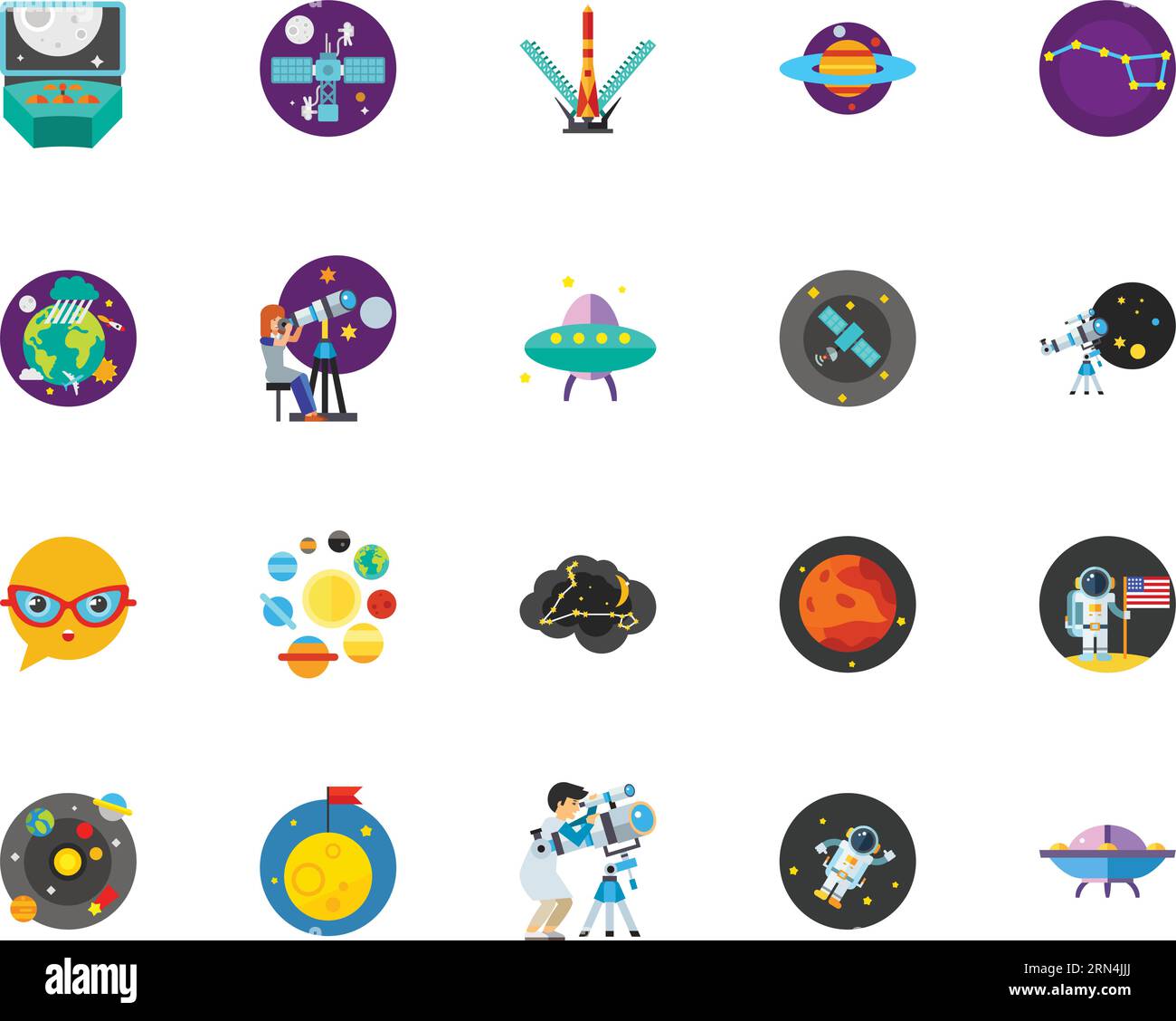 Luna park icon set Stock Vector Image & Art - Alamy