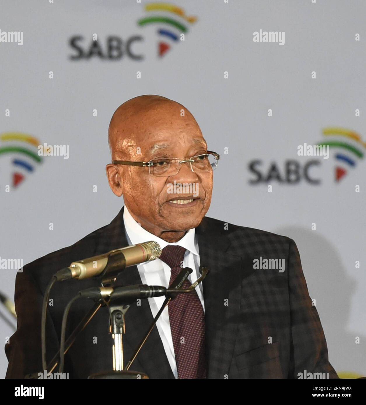 (150522) -- JOHANNESBURG, May 22, 2015 -- South African President Jacob ...