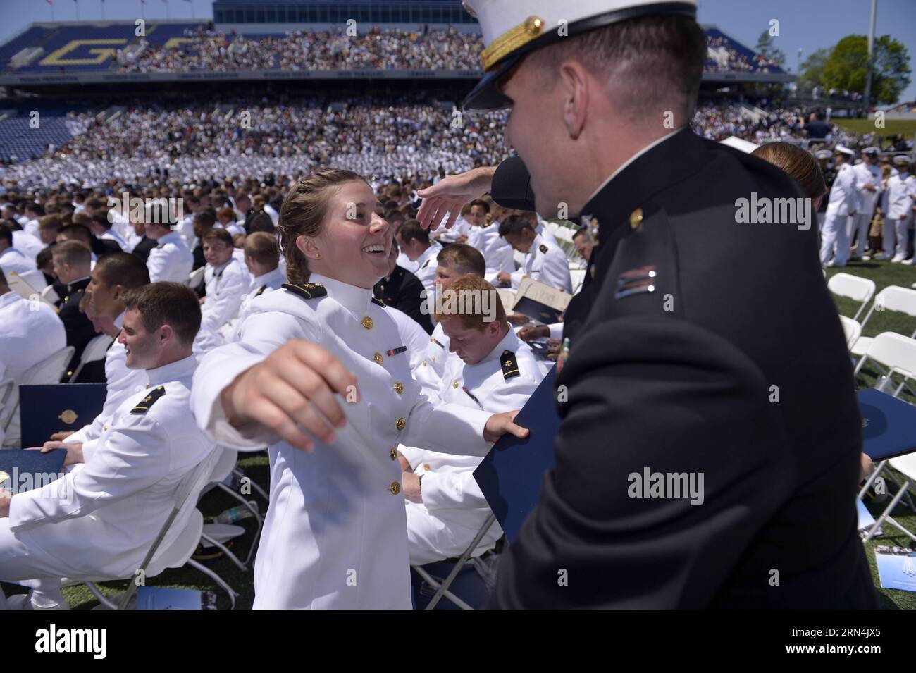 Usna graduation hi-res stock photography and images - Alamy