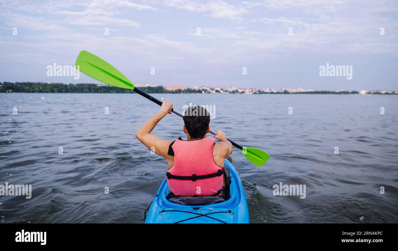 Male kayaker hi-res stock photography and images - Alamy