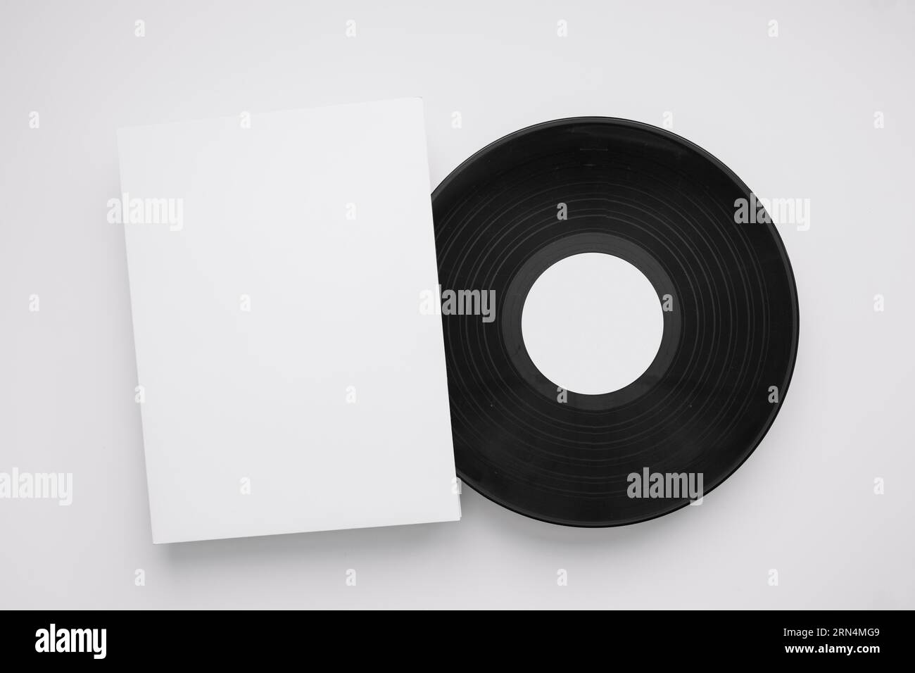 Vinyl mockup with sheet Stock Photo - Alamy