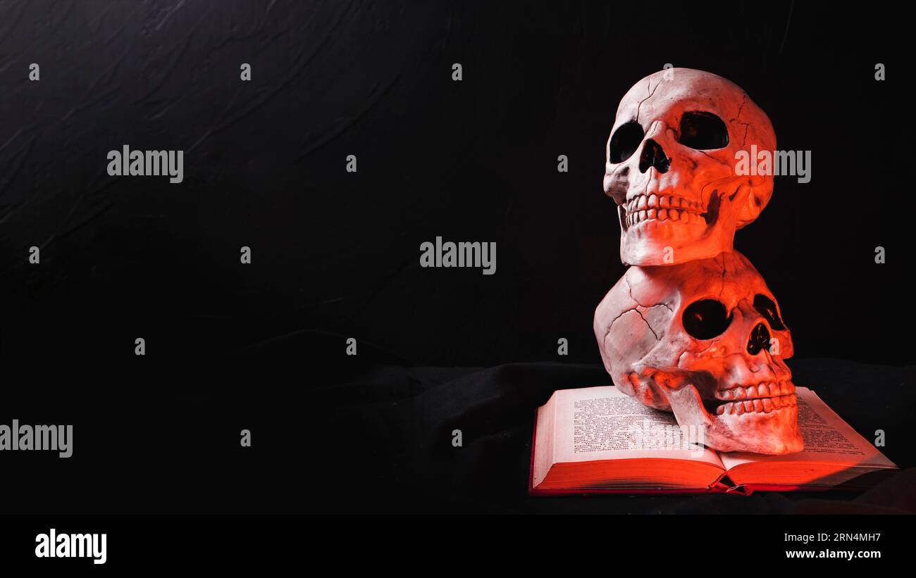 Bloody skull hi-res stock photography and images - Alamy