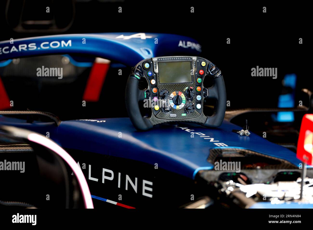 Monza, Italy. 31st Aug, 2023. Alpine A523 steering wheel, F1 Grand Prix ...