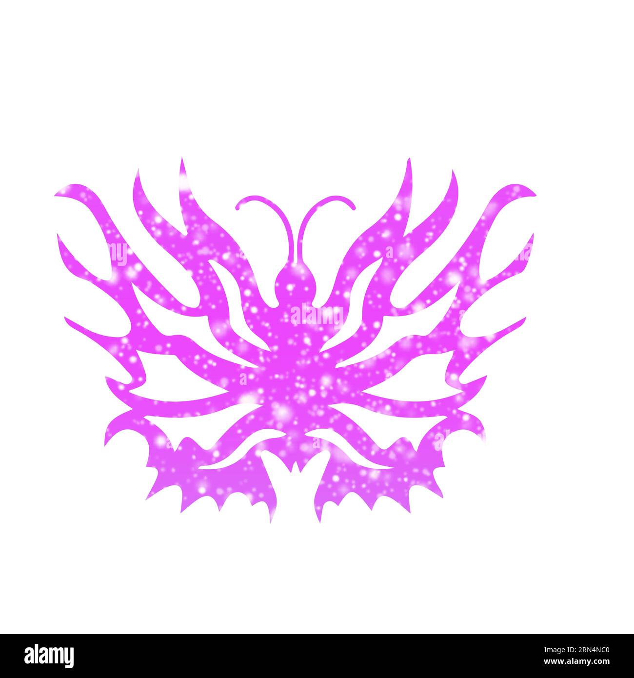 Decorative y2k glitter shiny butterfly Stock Photo - Alamy