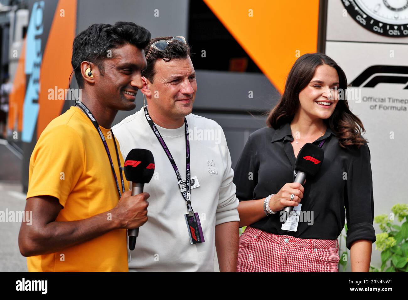 Monza, Italy. 31st Aug, 2023. (L to R): Lawrence Barretto (GBR) Formula ...