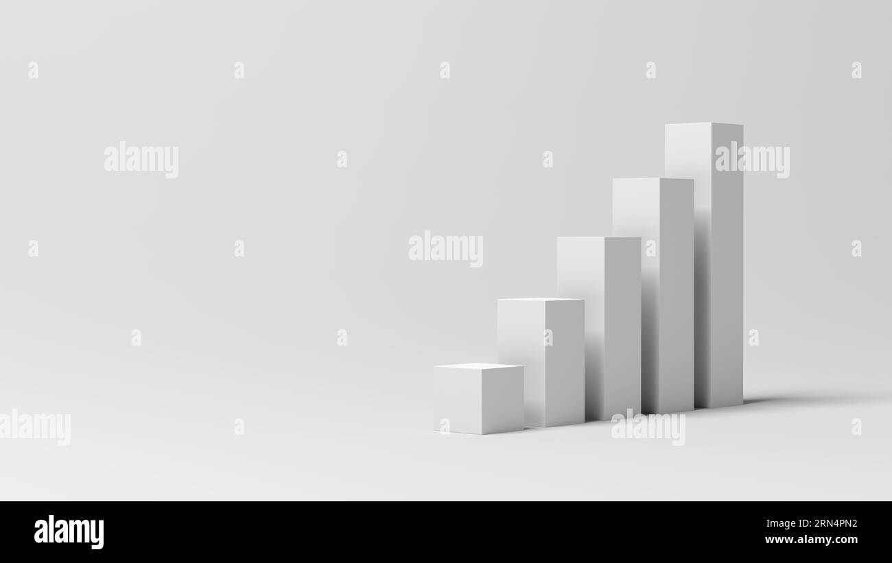 Bar chart. Increasing. Bar graph. Isolated. White color. 3d ... Bar chart. Increasing. Bar graph. Isolated. White color. 3d ...