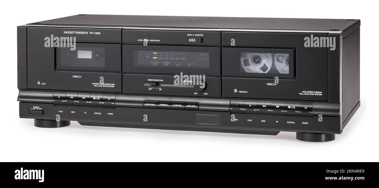 still life shot of old cassette tape recorder Stock Photo - Alamy