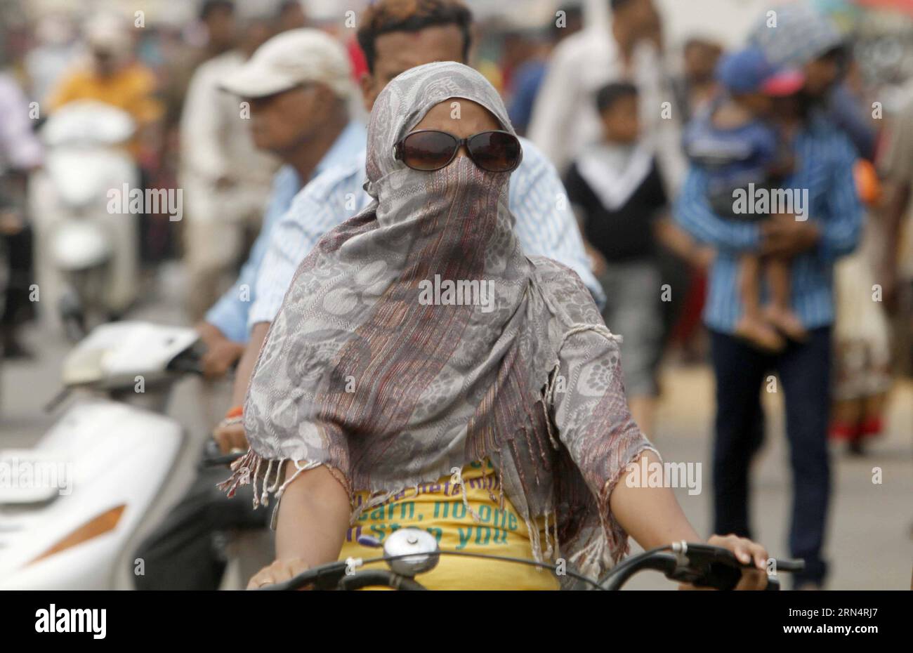 2015 india heat wave hi-res stock photography and images - Alamy