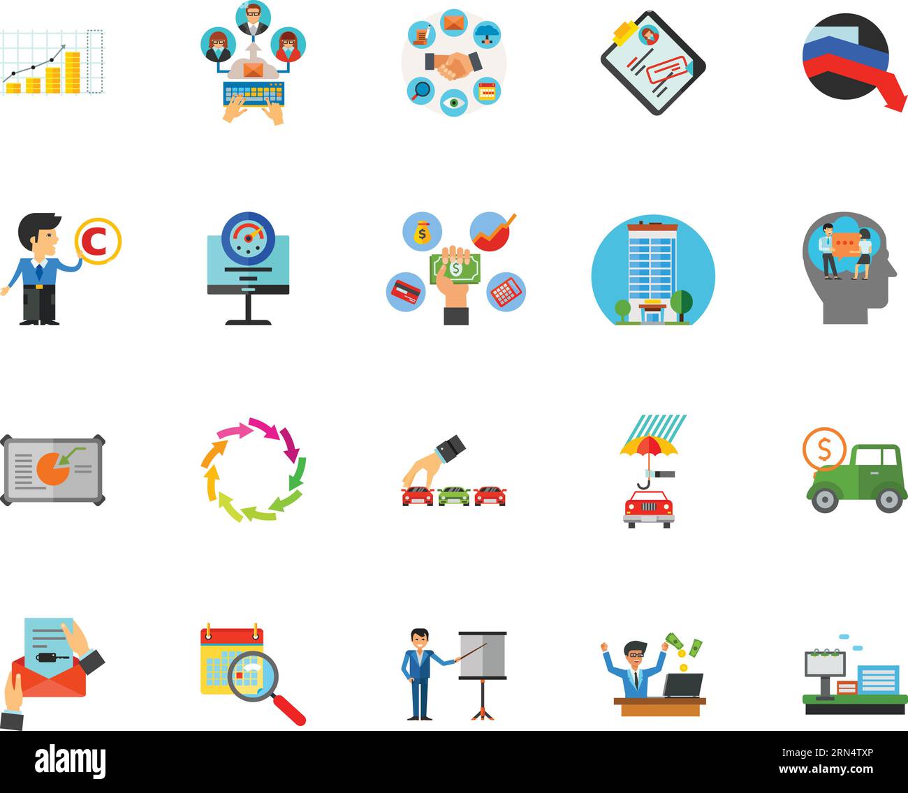 Management icon set Stock Vector Image & Art - Alamy