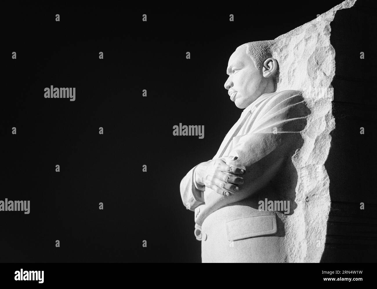 Martin luther statue monument Black and White Stock Photos & Images - Alamy