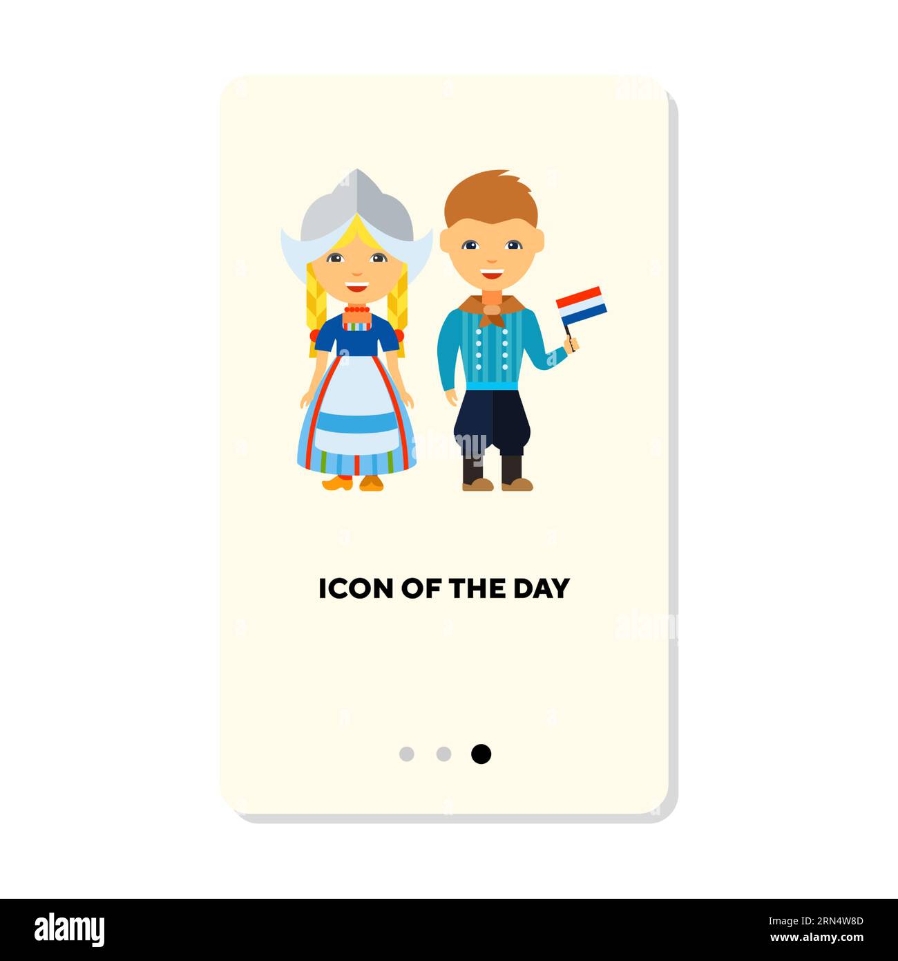 Dutch man in traditional dress Stock Vector Images - Alamy