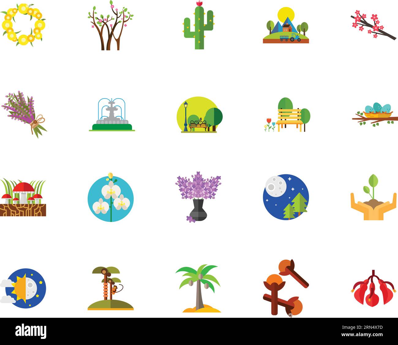 Scenery icon set Stock Vector Image & Art - Alamy