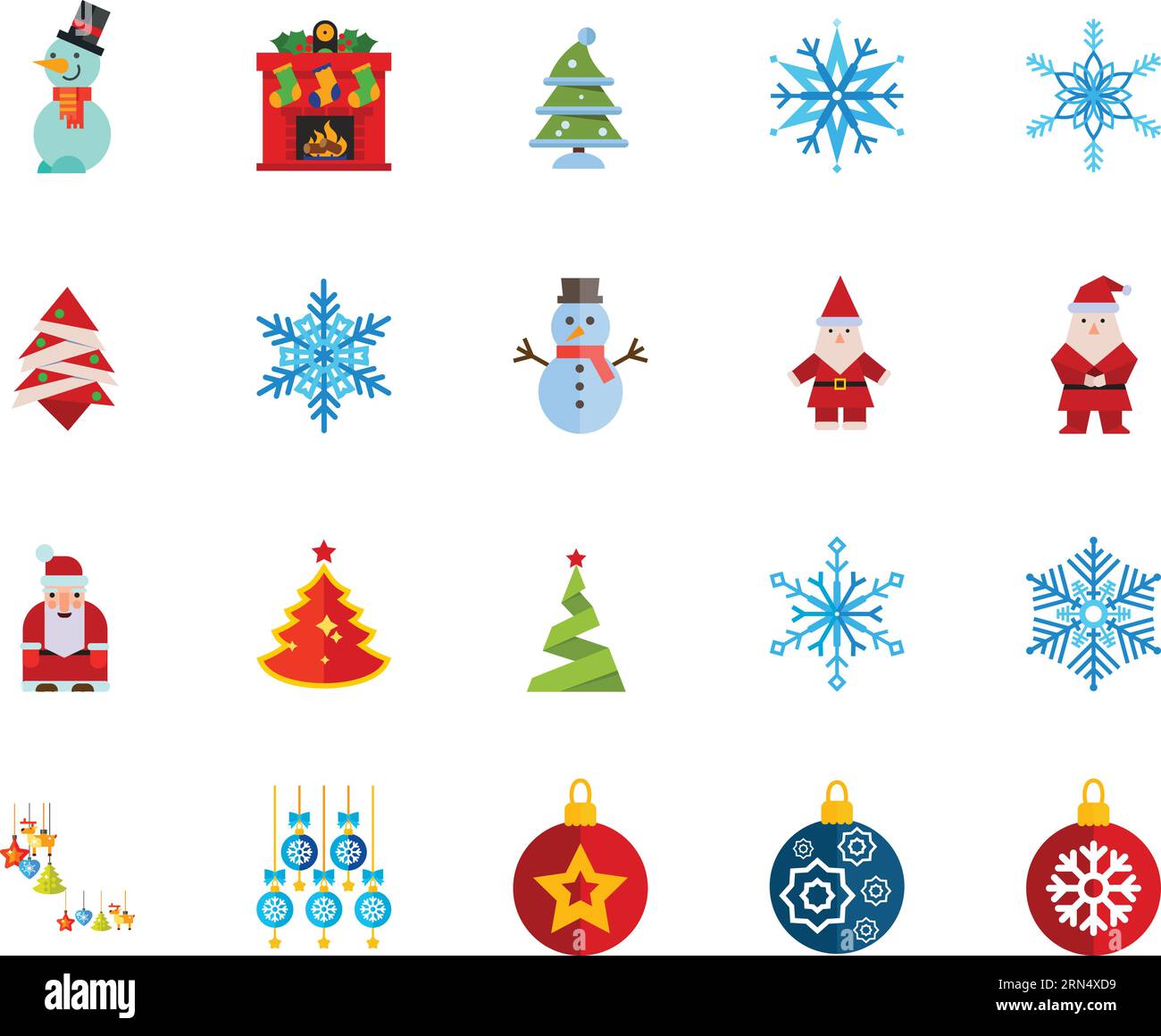 New Year icon set Stock Vector Image & Art - Alamy