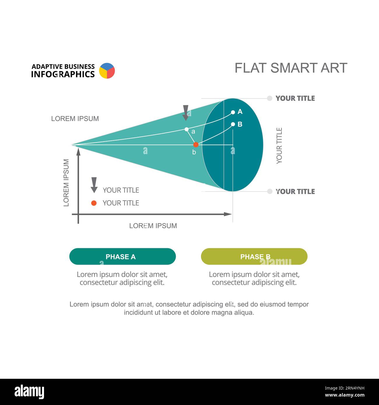 Strategic planning cone for project vector illustration Stock Vector ...