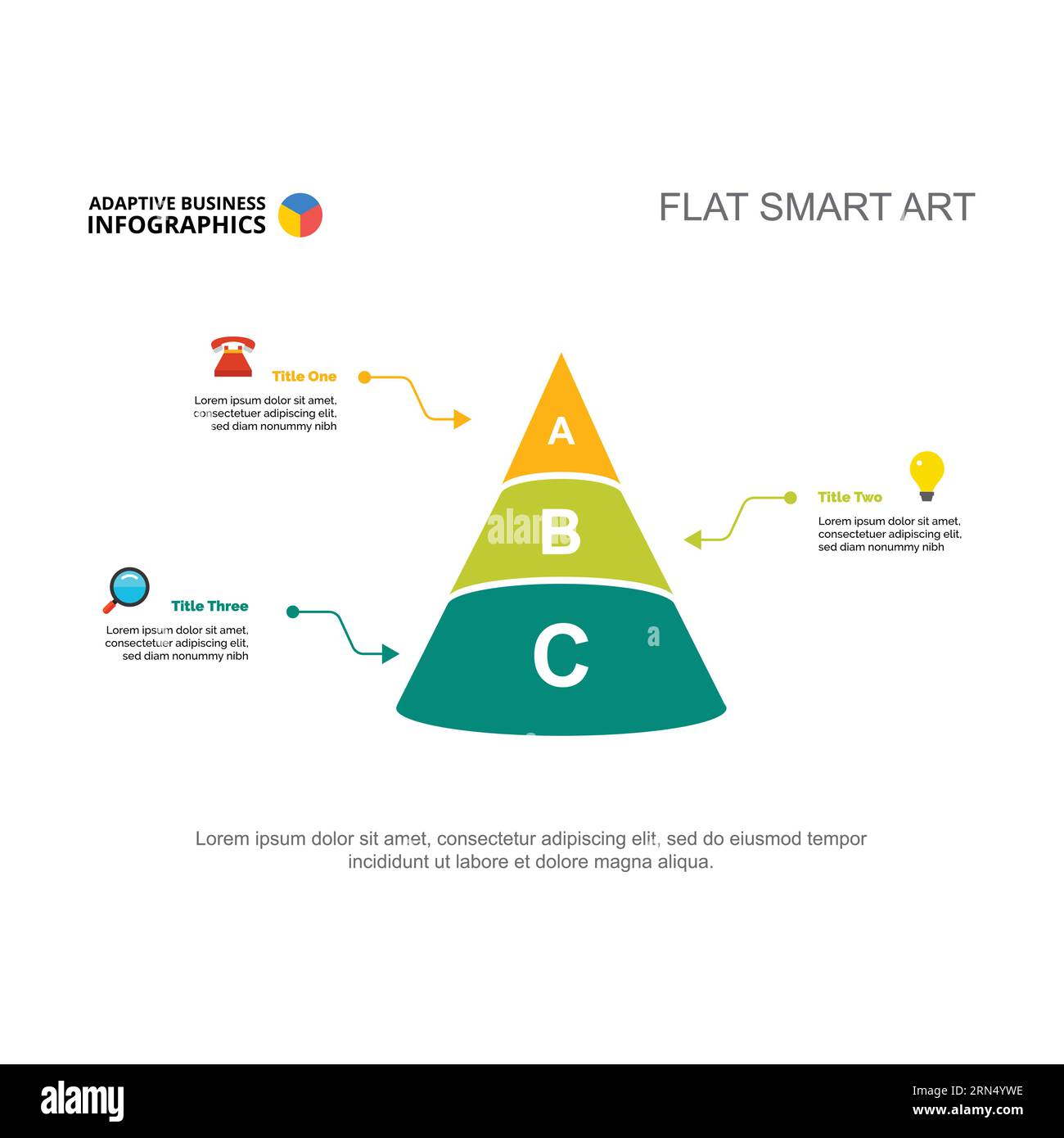 Cone chart with business statistics vector illustration Stock Vector ...