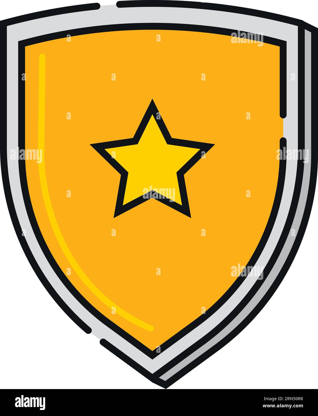 Isolated colored shield Gaming icon Vector illustration Stock Vector ...