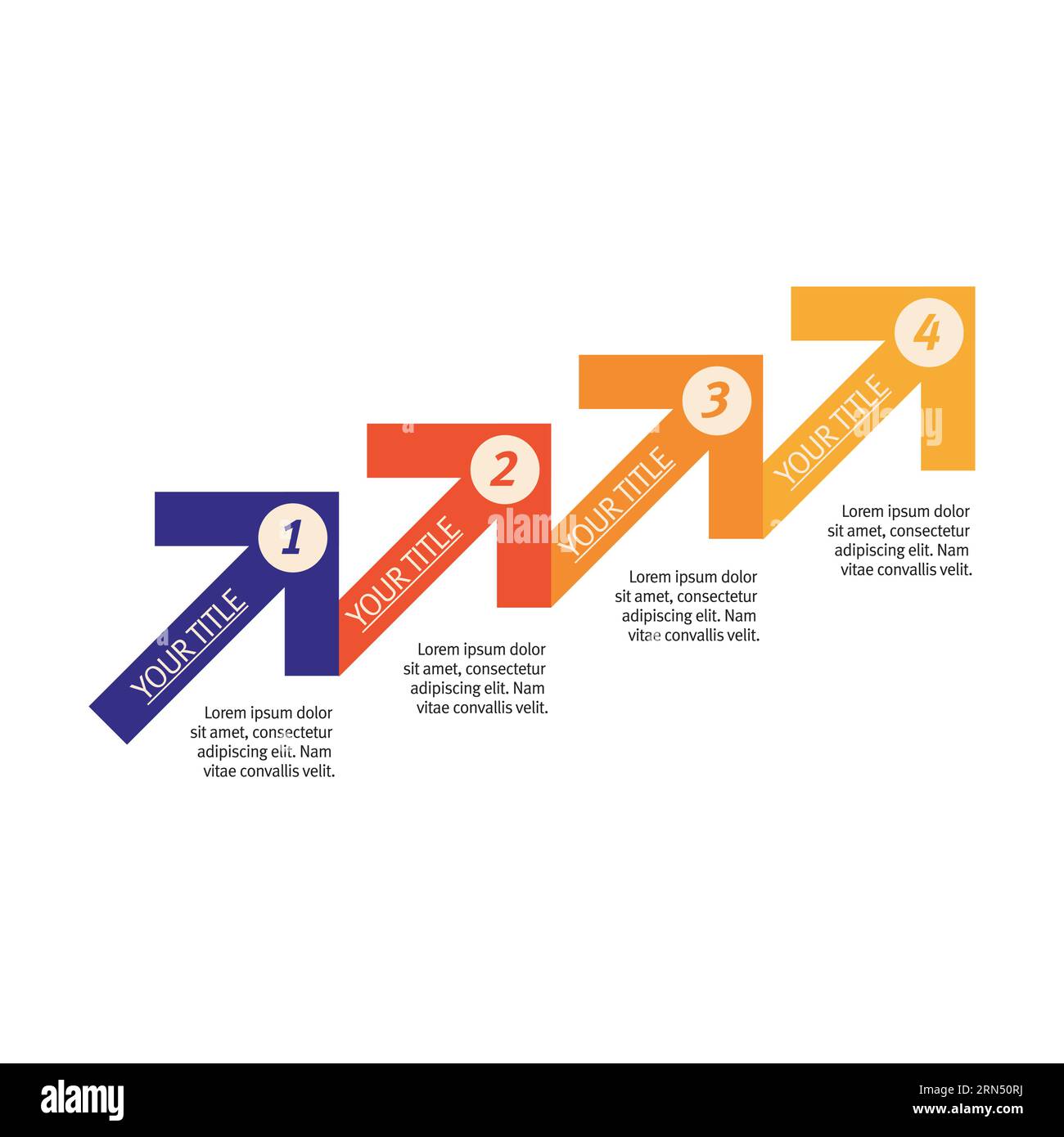 Arrows with project planning steps vector illustration Stock Vector ...