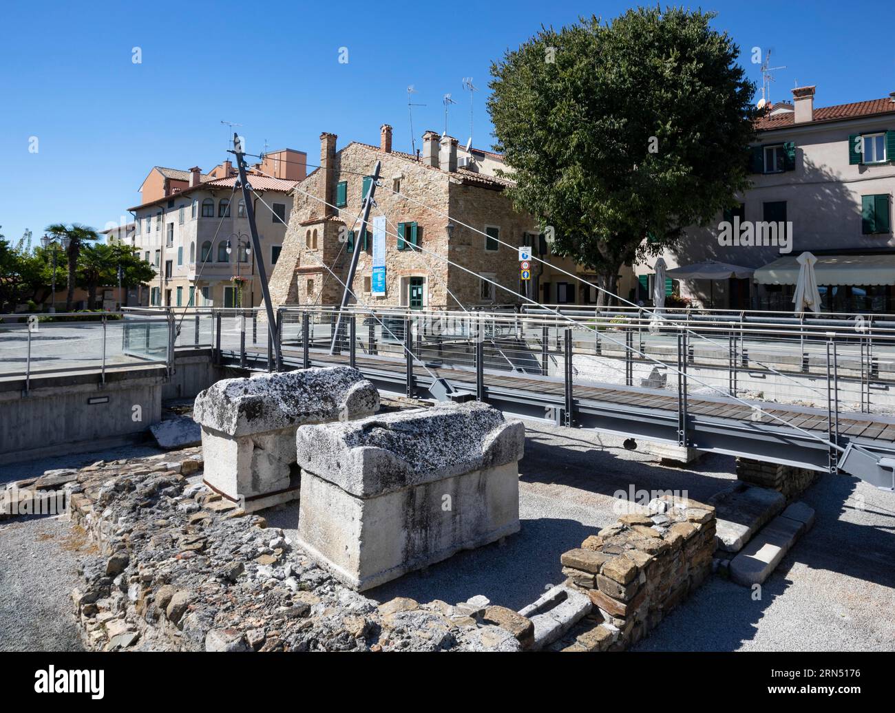 Archaeological remains of the Basilica della Corte in Piazza Biagio ...