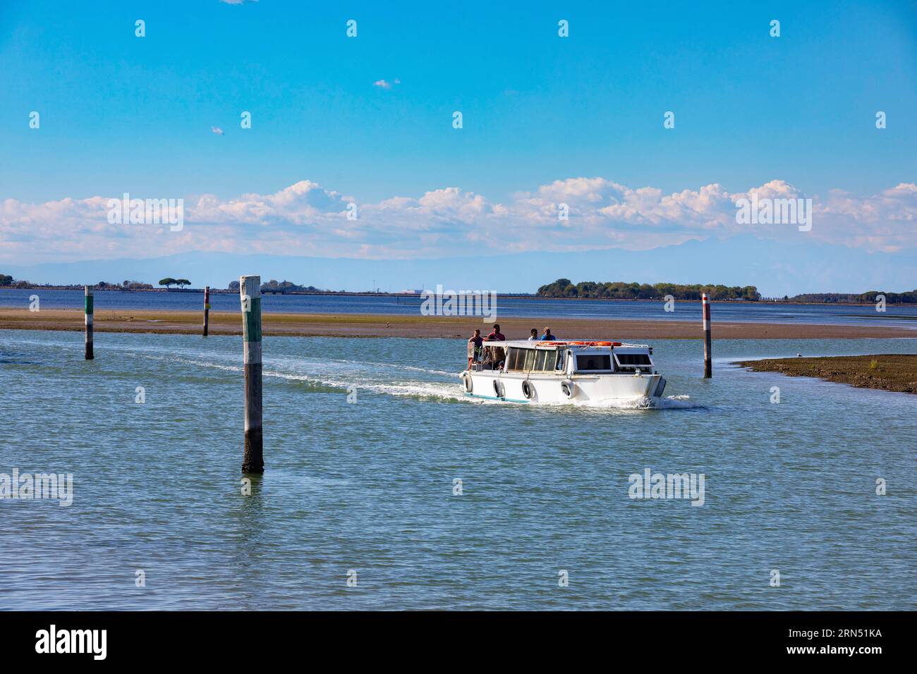Excursion boat from Grado to the Sanctuary of Santa Maria di Barbana on ...