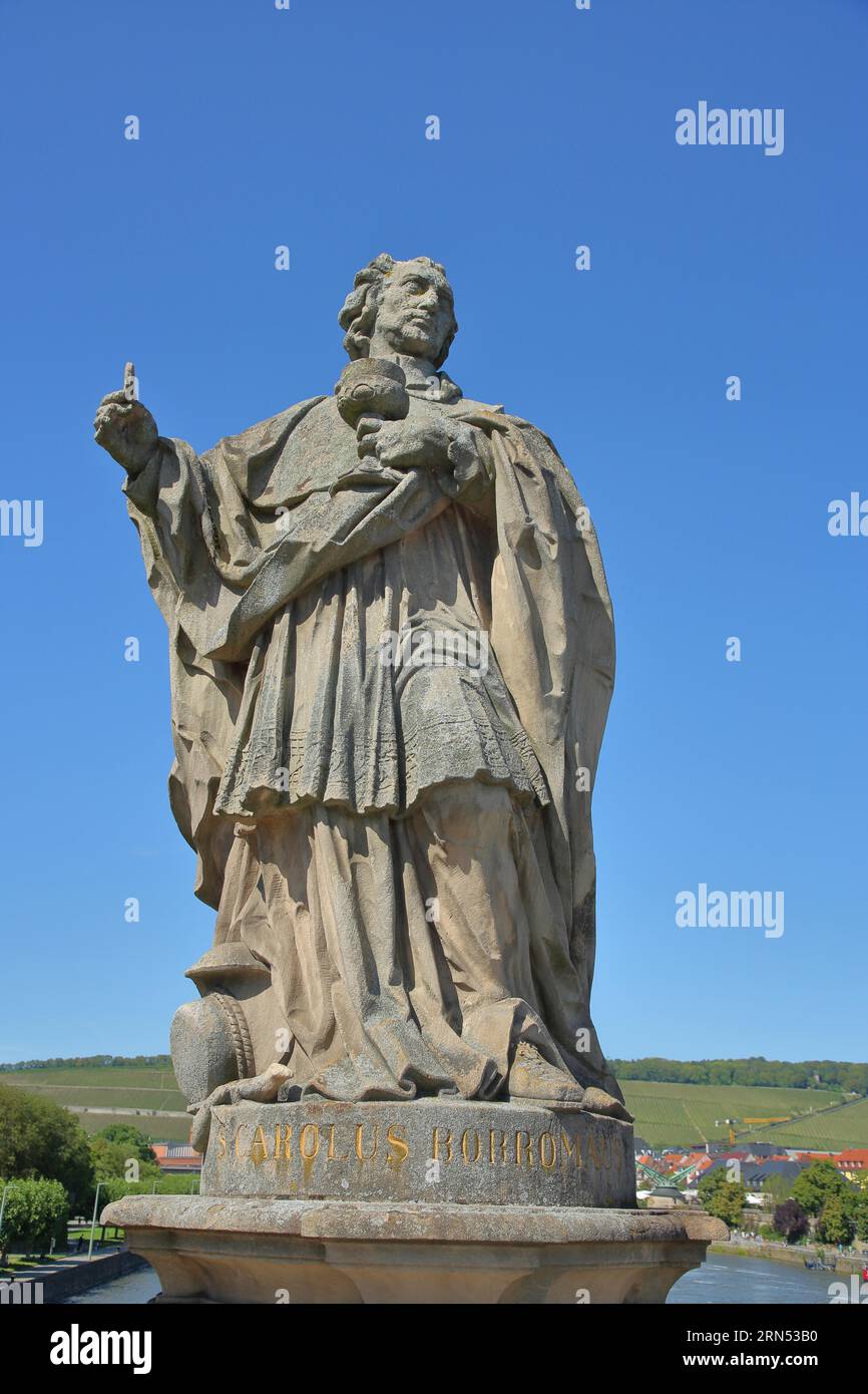 Statue of Cardinal Carolus Borromeo, Italian saint, Charles, Old Main ...