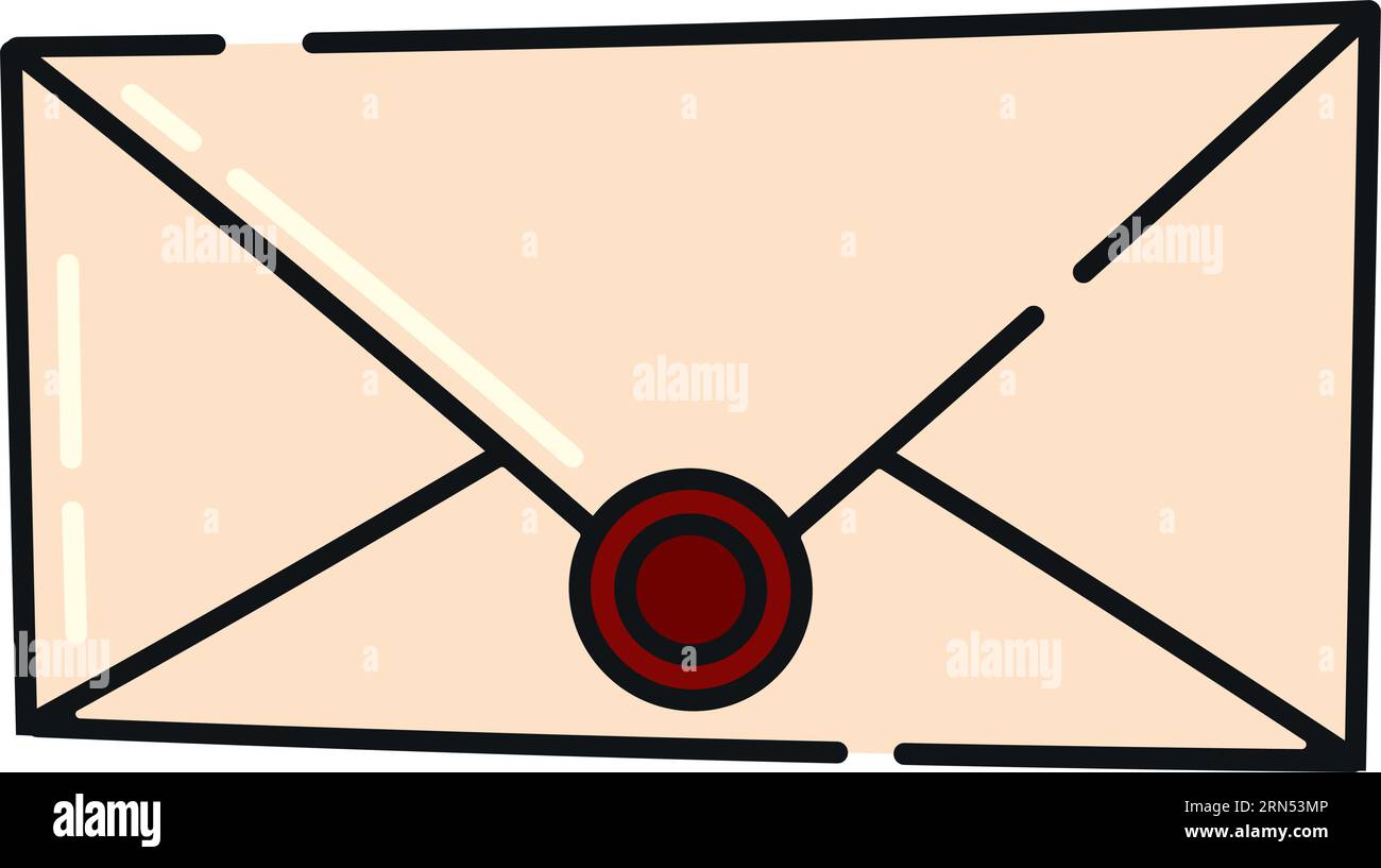 Isolated colored paper envelope Gaming icon Vector illustration Stock ...