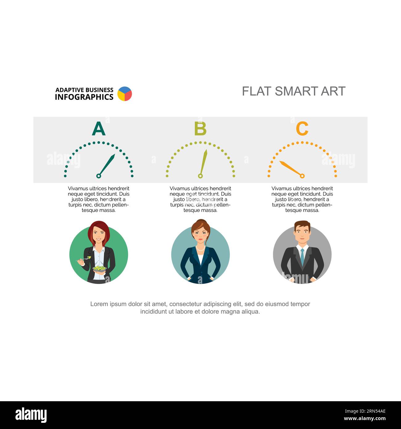 Business people with work hours vector illustration Stock Vector Image ...