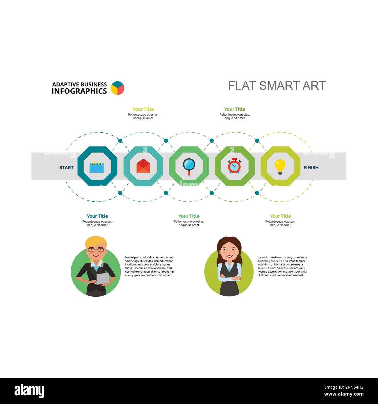 Line of project structure with workers vector illustration Stock Vector ...