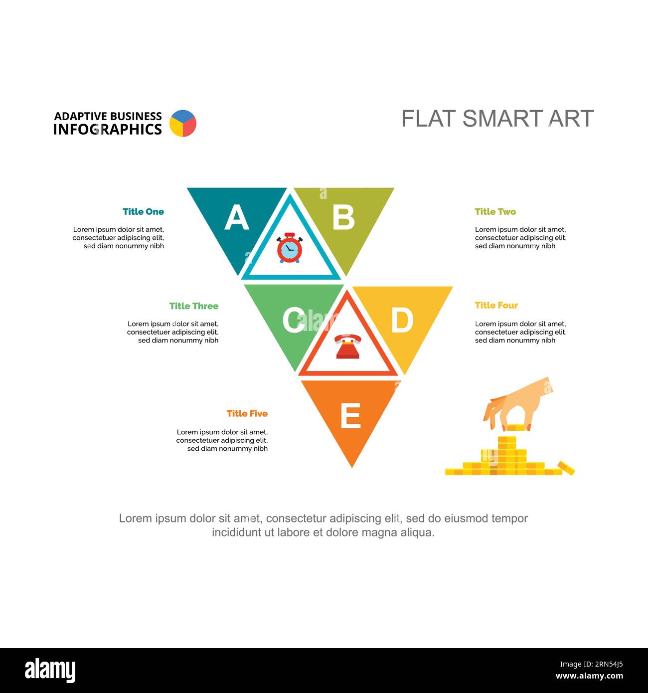 Stages or elements of successful project vector illustration Stock ...