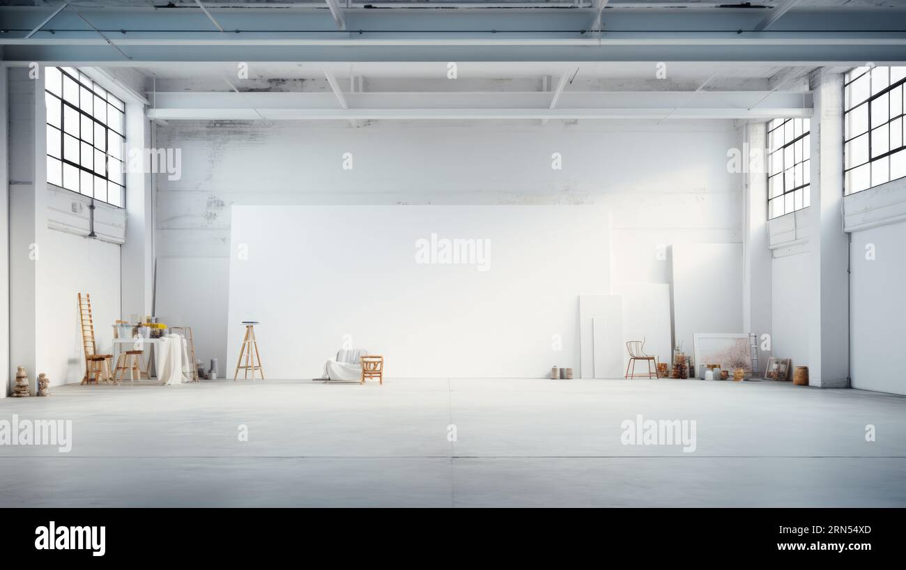 Interior messy artist studio hi-res stock photography and images - Alamy