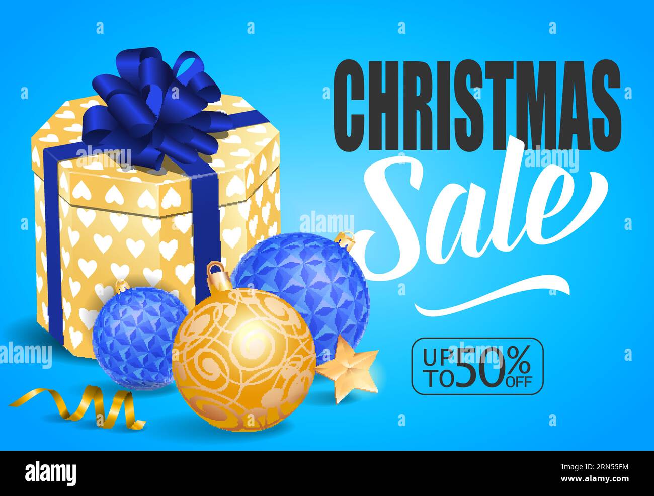 Gift box christmas baubles isolated Stock Vector Images - Alamy