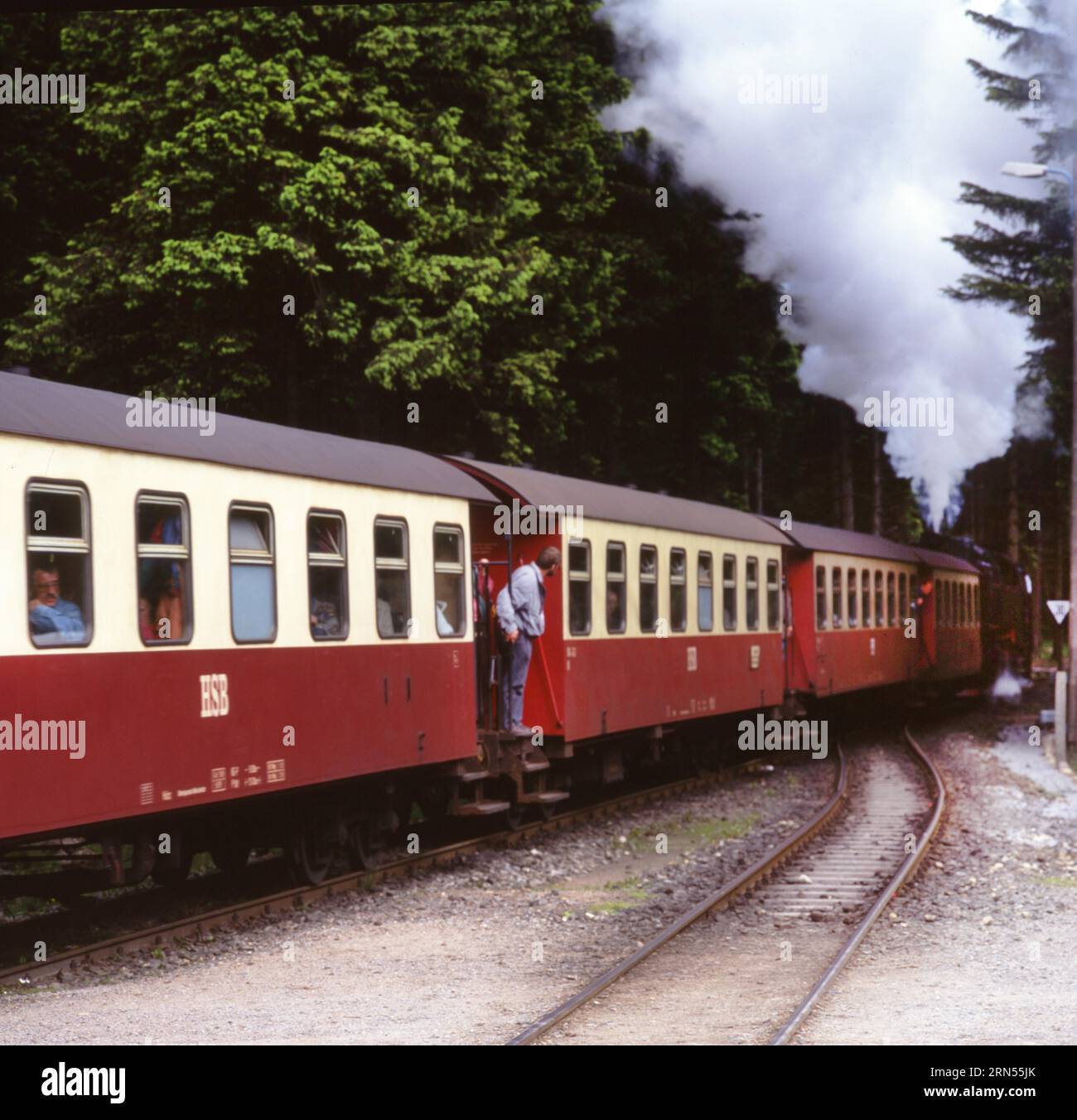 Harz narrow gauge railway at the Brocken. 80s, Germany Stock Photo - Alamy