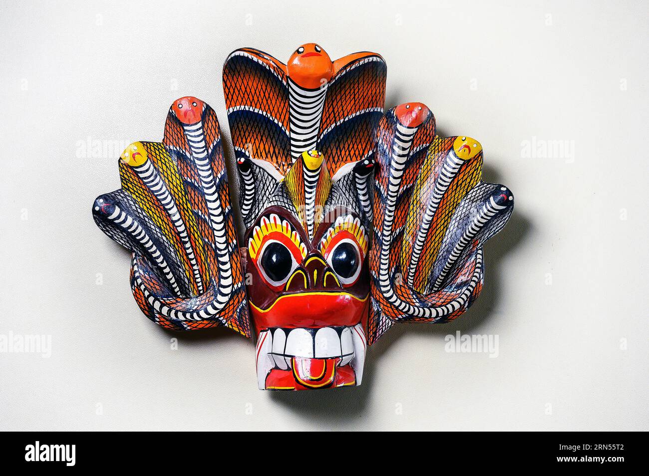 Balinese mythological wooden mask, souvenir, Bali Indonesia Stock Photo ...