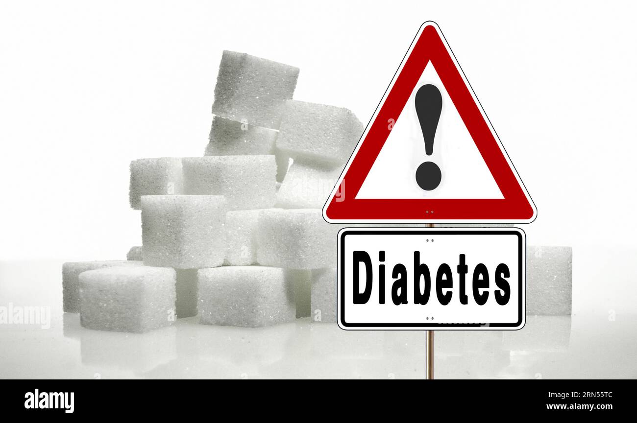 Symbolic image, Attention sign, Caution, Indication of diabetes, Sugar ...