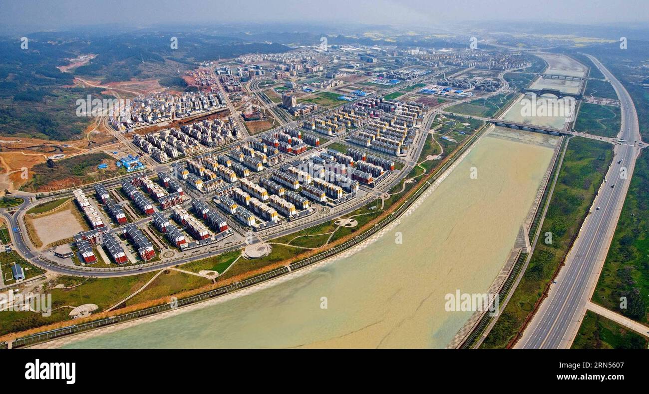 CHENGDU -- File photo taken on March 28, 2011 shows an aerial view of ...