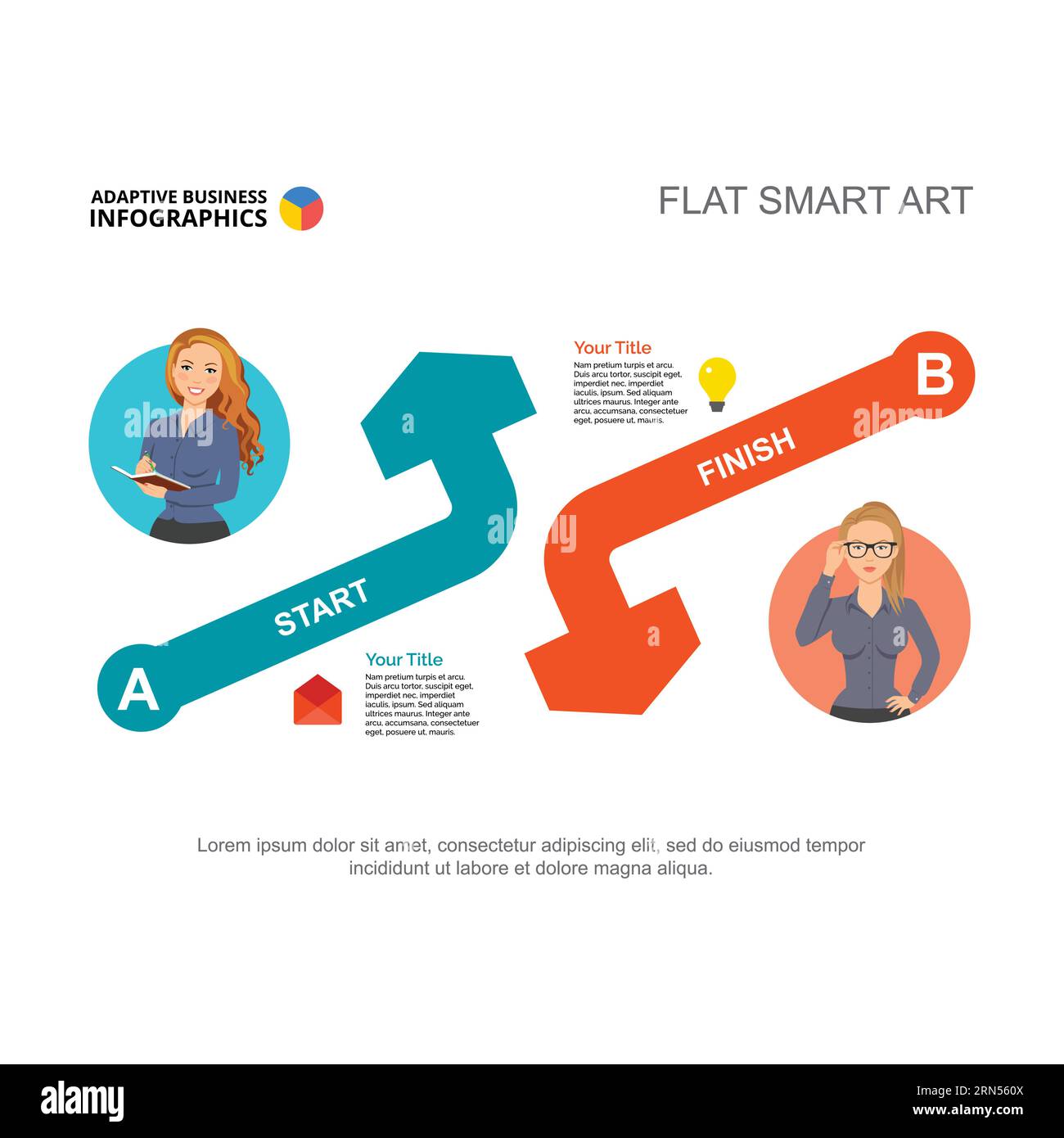Women with business planning organization vector illustration Stock ...