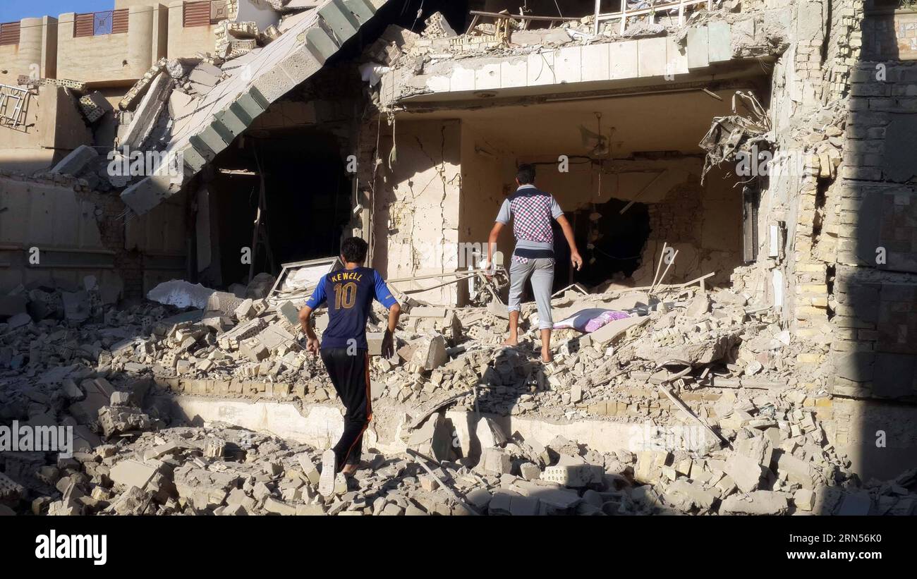 AKTUELLES ZEITGESCHEHEN Falludscha - Schäden nach Luftangriff der ...