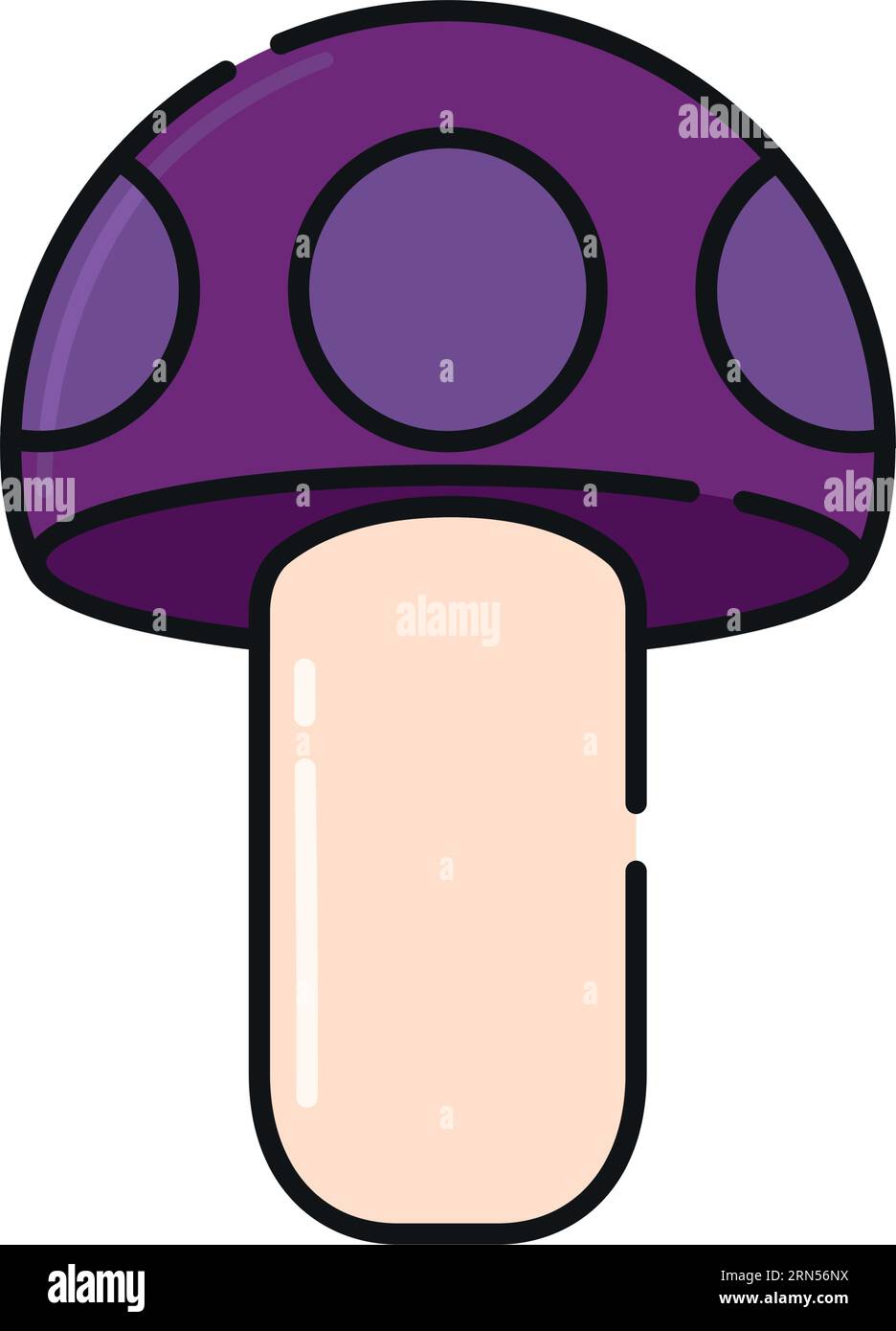 Isolated colored mushroom Gaming icon Vector illustration Stock Vector ...