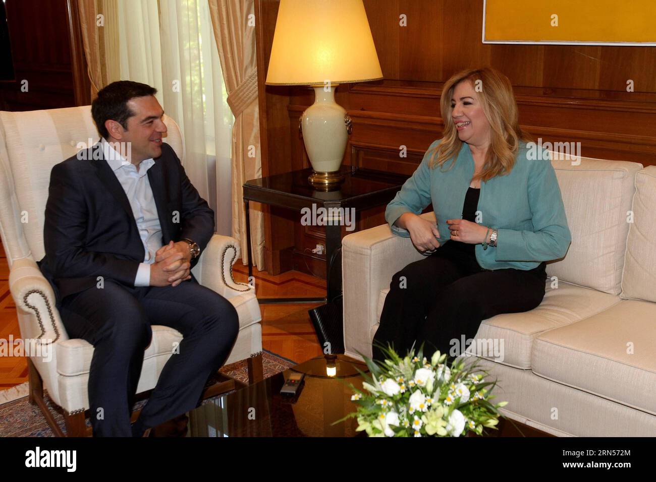(150616) -- ATHENS, June 16, 2015 -- Greek Prime Minister Alexis ...