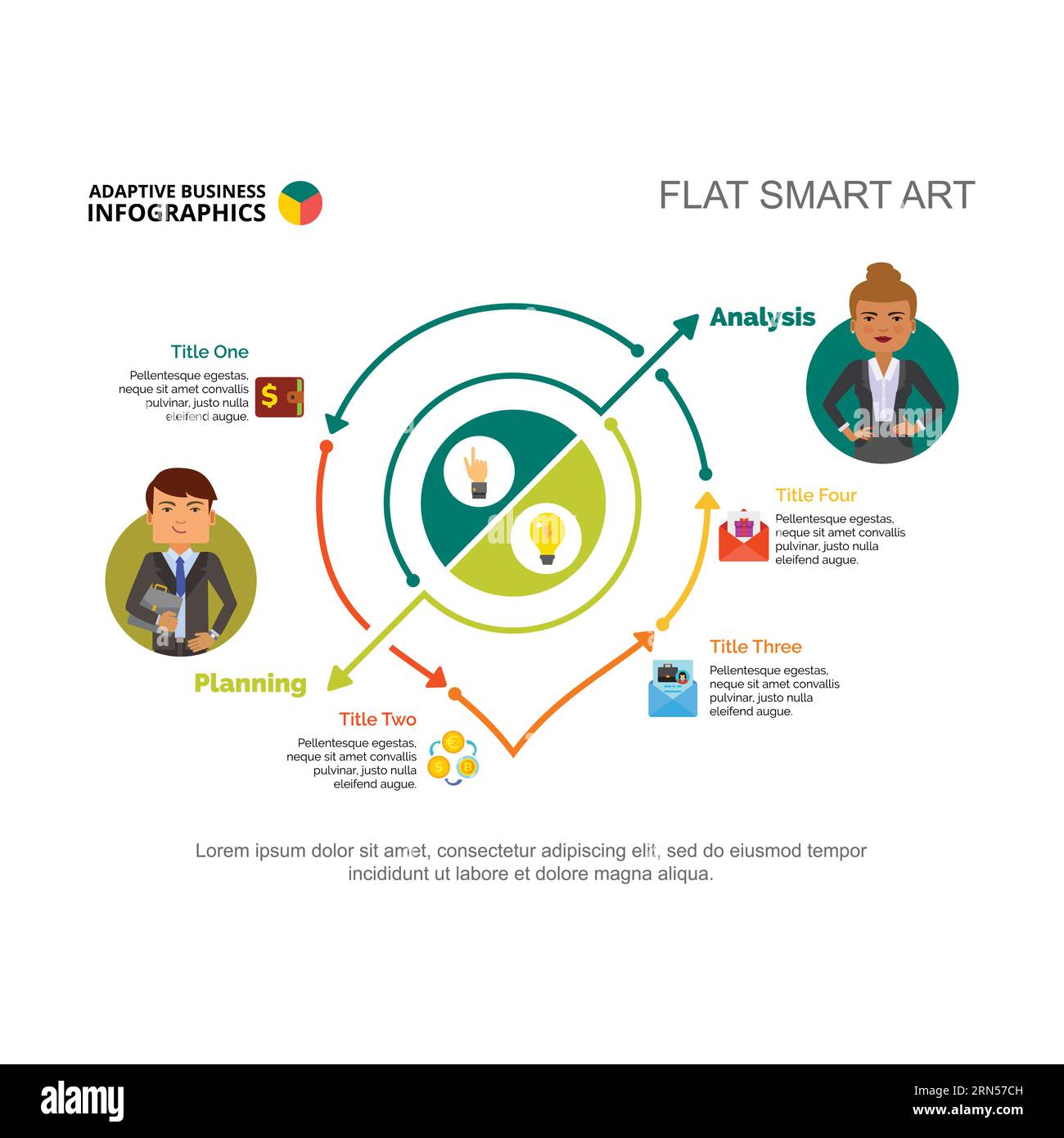 Analysis and planning of project infographic vector illustration Stock ...