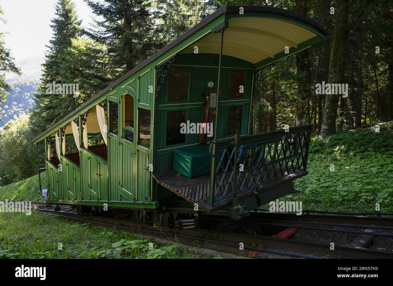 Historic Funiculaire du Capucin funicular from the Belle Epoque ...