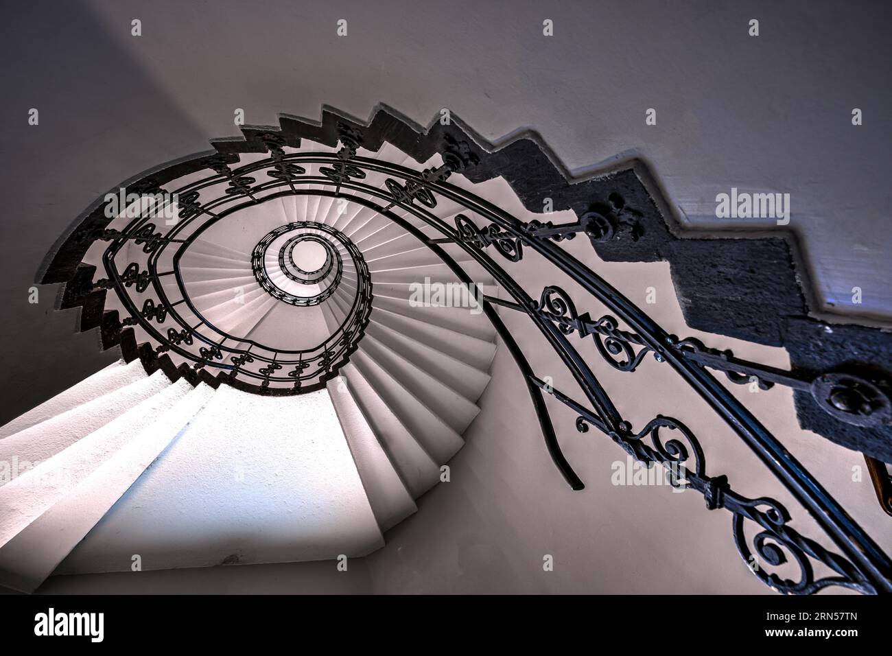 Staircase in old building, Hamburg, Germany Stock Photo - Alamy