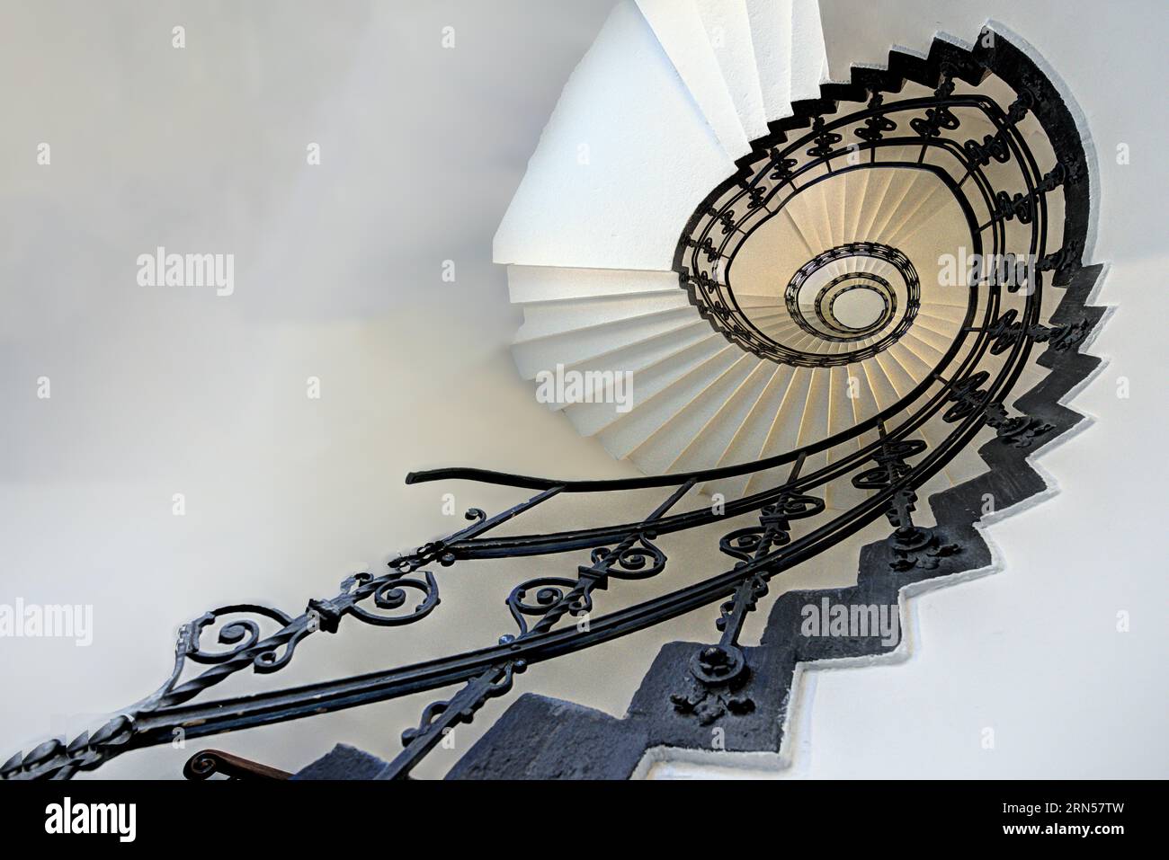 Staircase in old building, Hamburg, Germany Stock Photo - Alamy